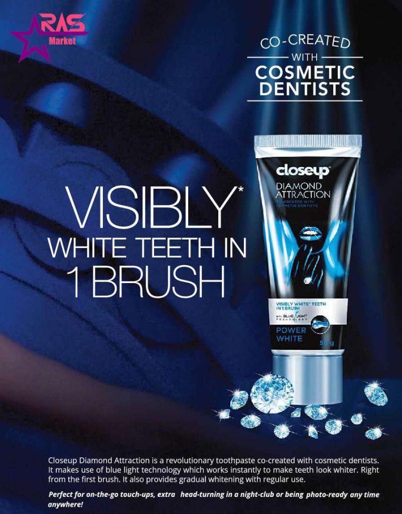 خمیر دندان کلوزآپ مدل Diamond Attraction سفید کننده 75 میلی لیتر ...