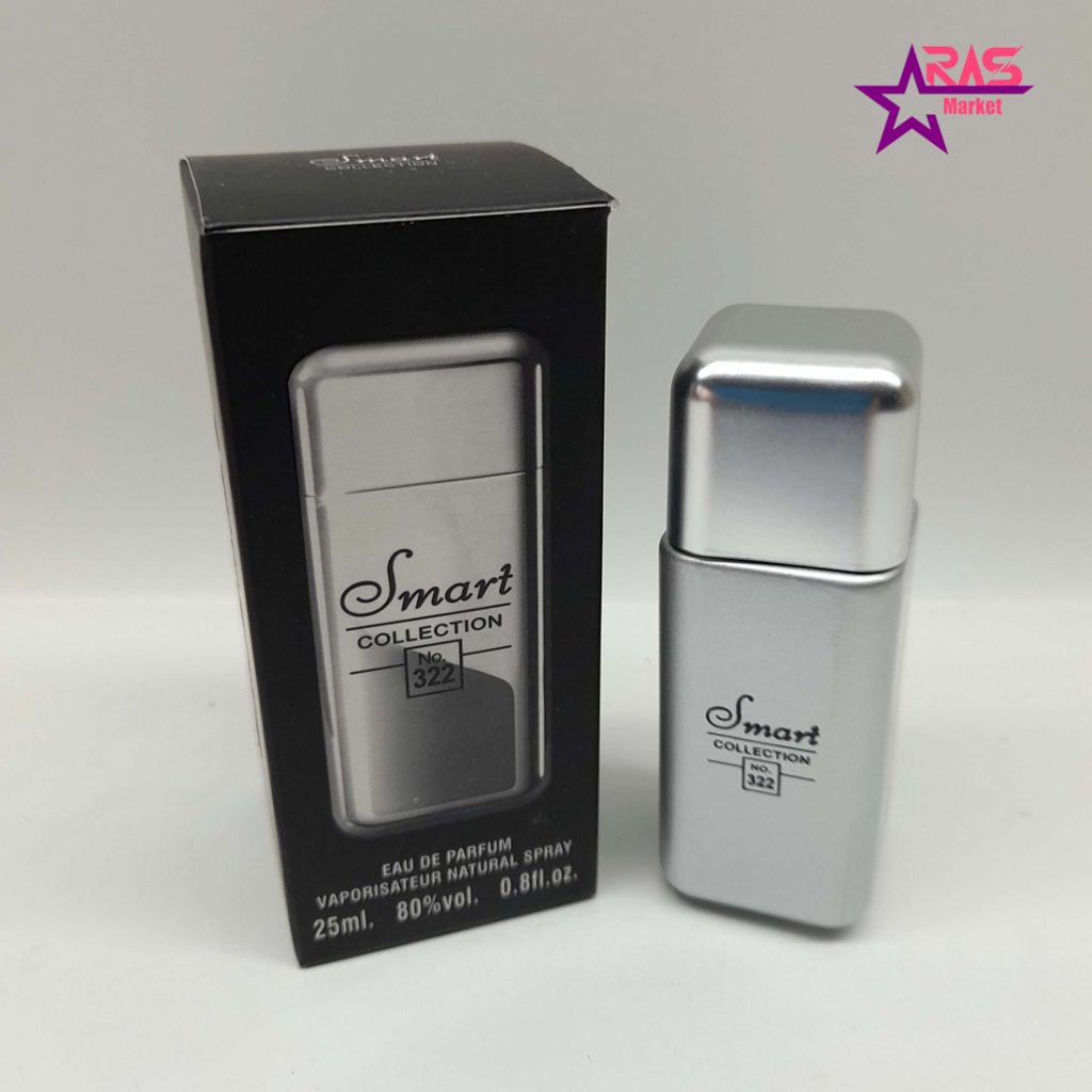 عطر اسمارت کالکشن شماره 322 مدل Carolina Herrera 212 VIP مردانه 25 میلی ...